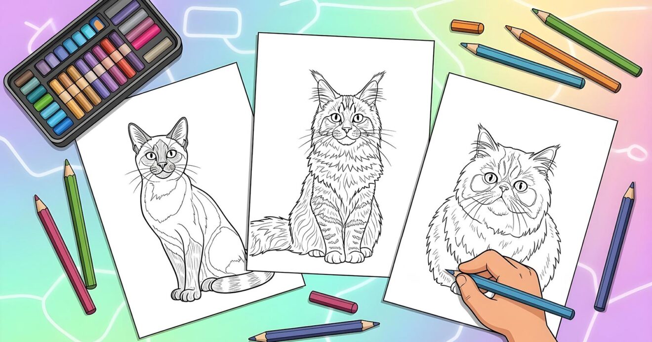 47 Cat Coloring Pages (Free Printable PDFs)