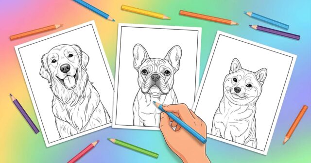 49 Dog Coloring Pages (Free Printable PDFs)
