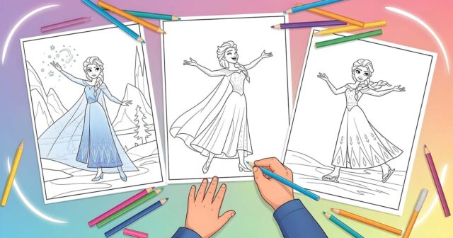 30 Elsa Coloring Pages (Free Printable PDFs)