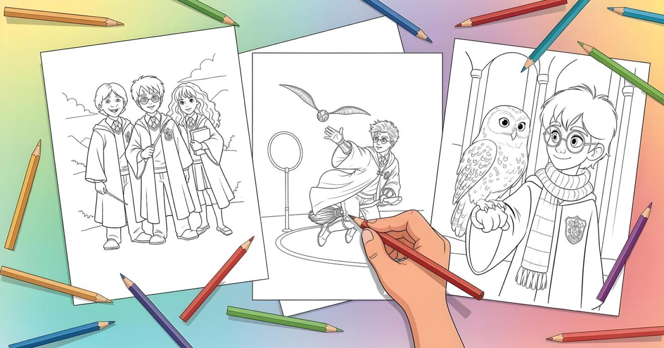 30 Harry Potter Coloring Pages (Free Printable PDFs)