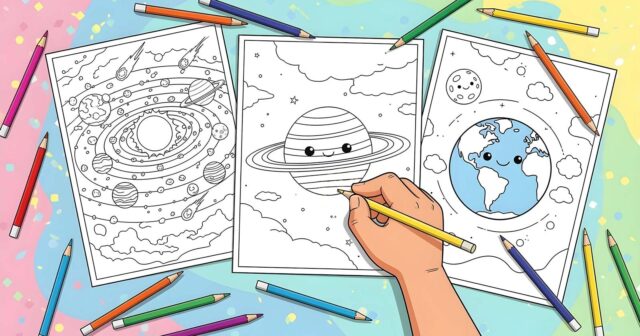 10 Solar System Coloring Pages (Free Printable PDFs)