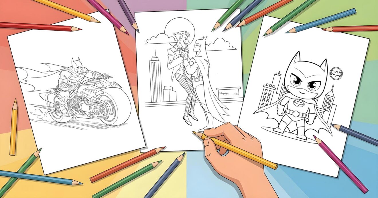 25 Batman Coloring Pages (Free Printable PDFs)
