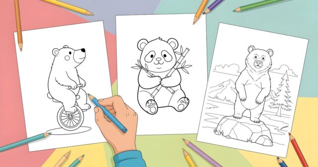 34 Bear Coloring Pages (Free Printable PDFs)