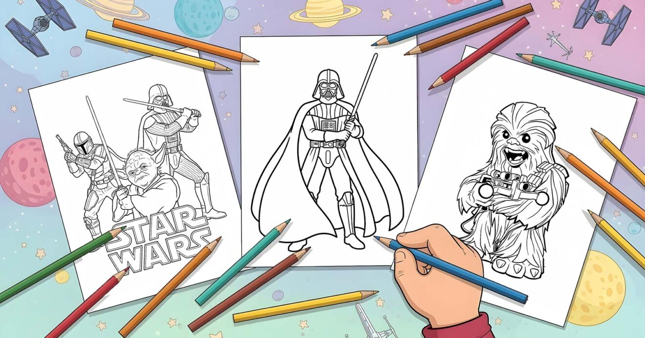 21 Star Wars Coloring Pages (Free Printable PDFs)
