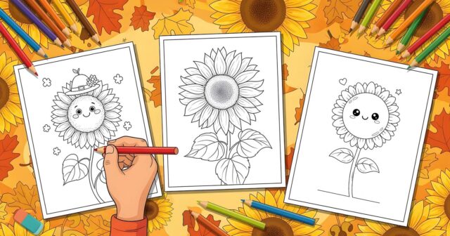 37 Sunflower Coloring Pages (Free Printable PDFs)