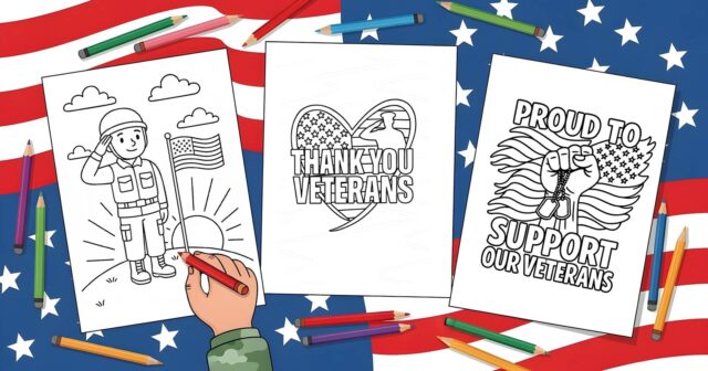 30 Veterans Day Coloring Pages (Free Printable PDFs)