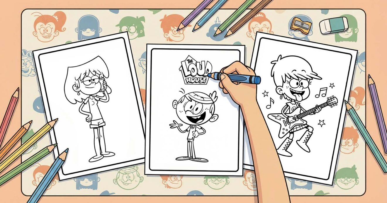 Loud House Coloring Pages (Free Printable PDFs)