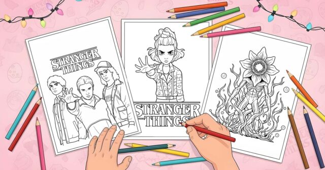 27 Stranger Things Coloring Pages (Free Printable PDFs)