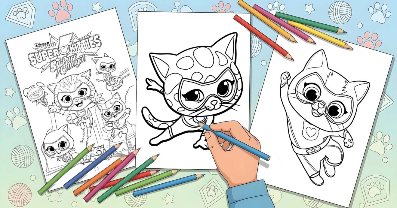 19 SuperKitties Coloring Pages (Free Printable PDFs)