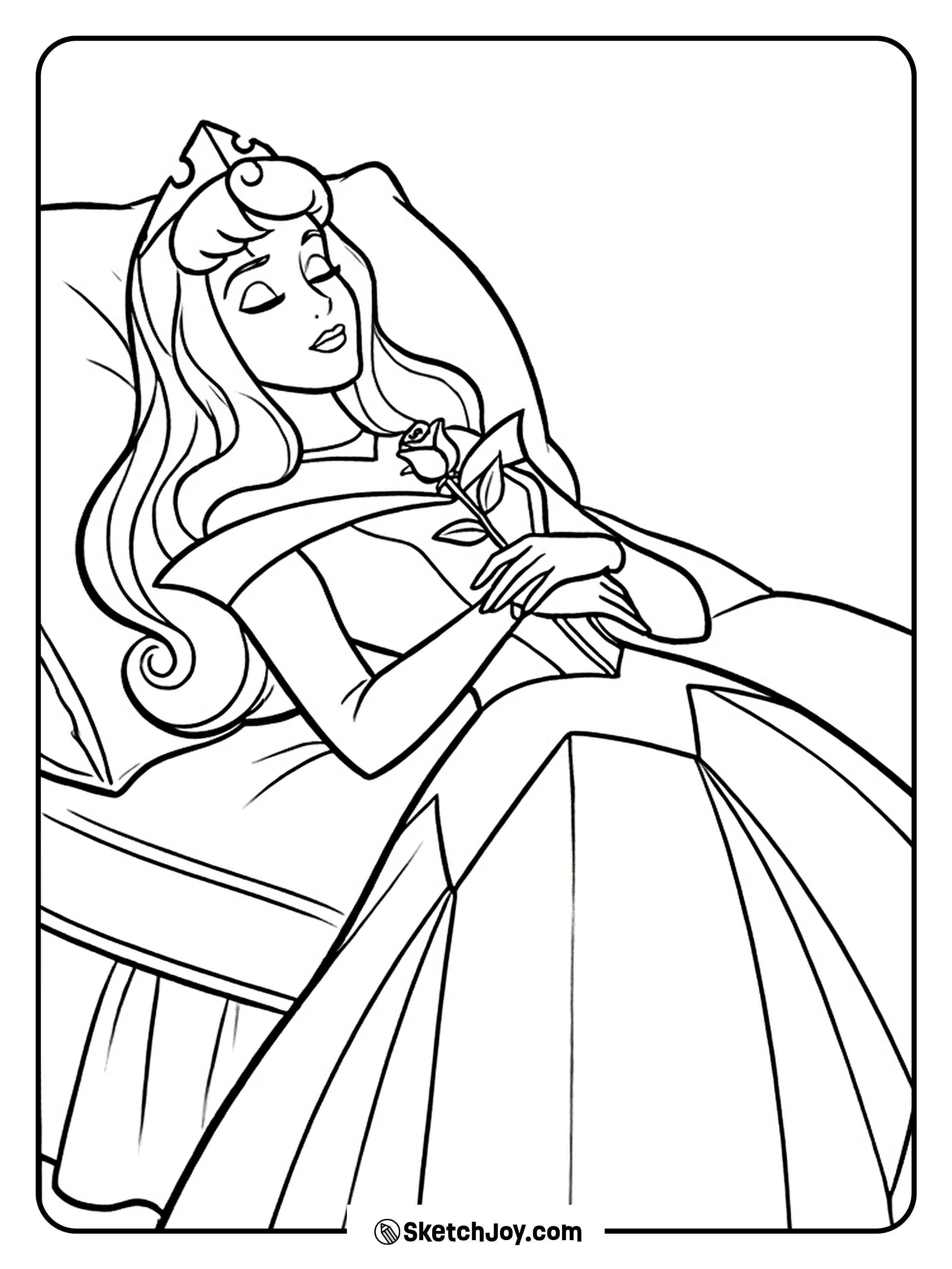 40 Sleeping Beauty Coloring Pages (Free Printable PDFs)