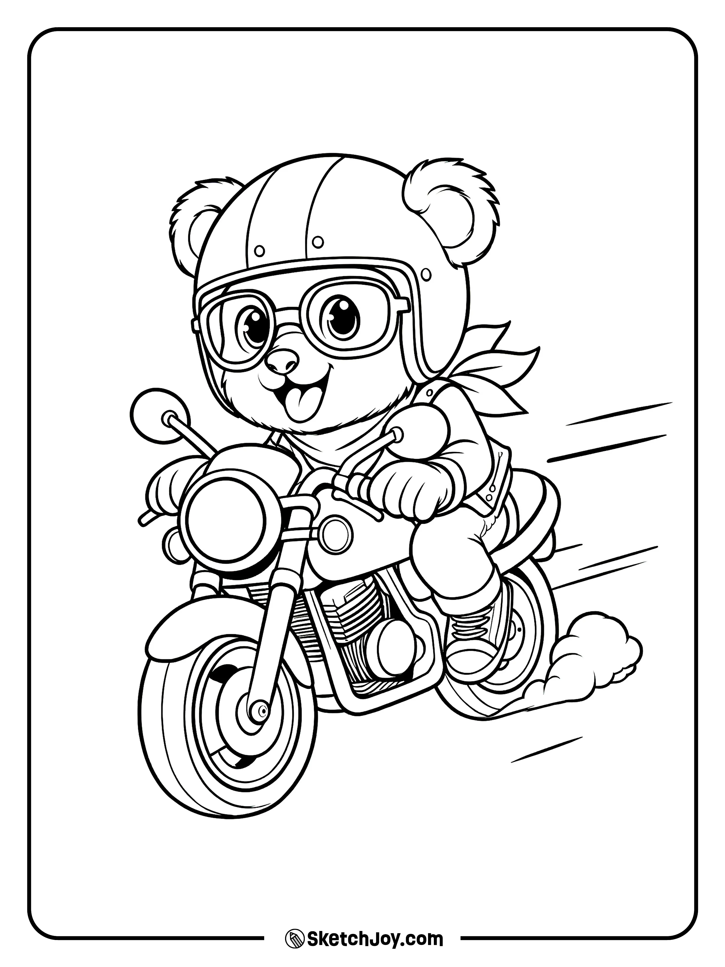 42 Motorcycle Coloring Pages (Free Printable PDFs)
