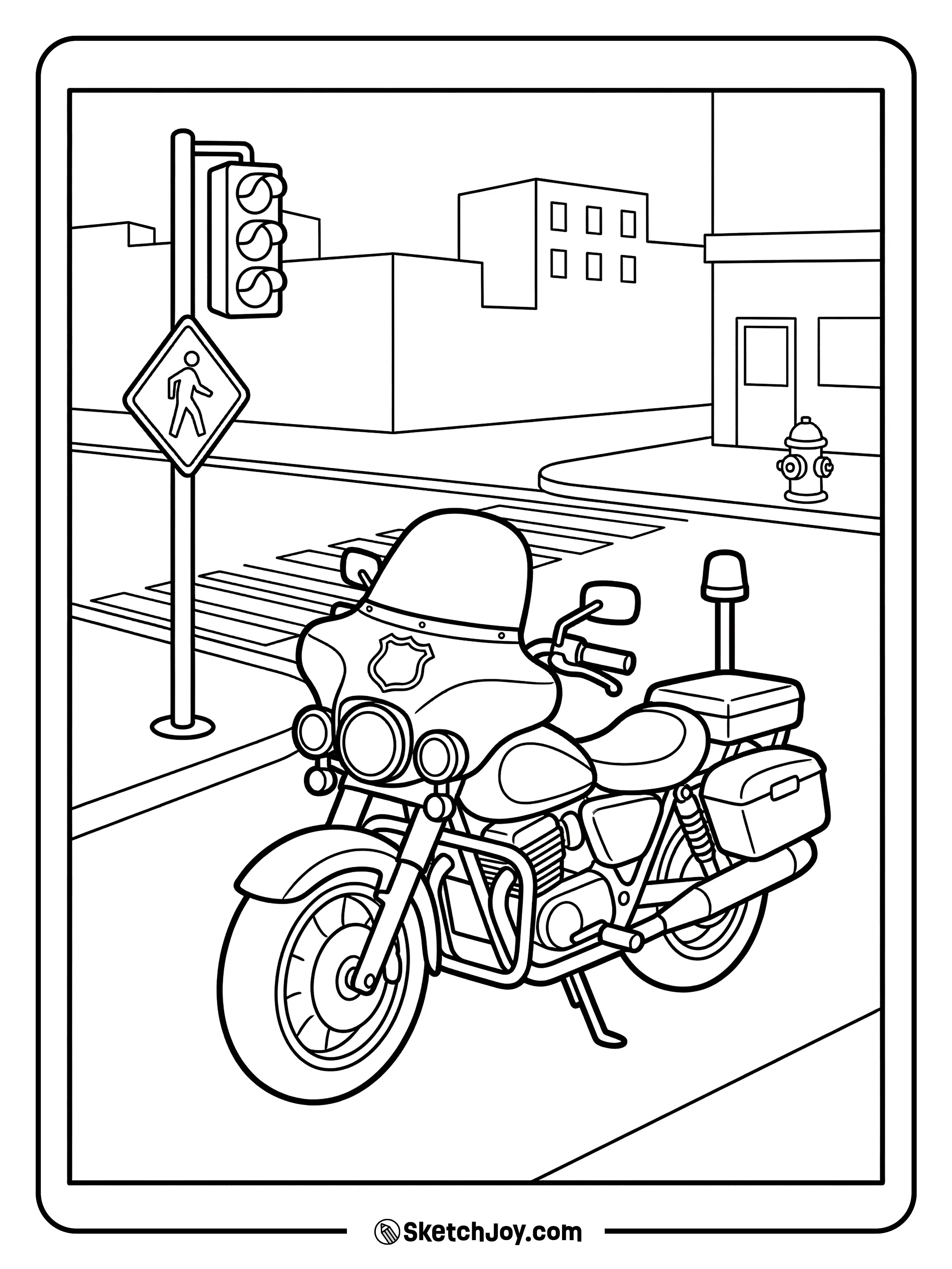42 Motorcycle Coloring Pages (Free Printable PDFs)