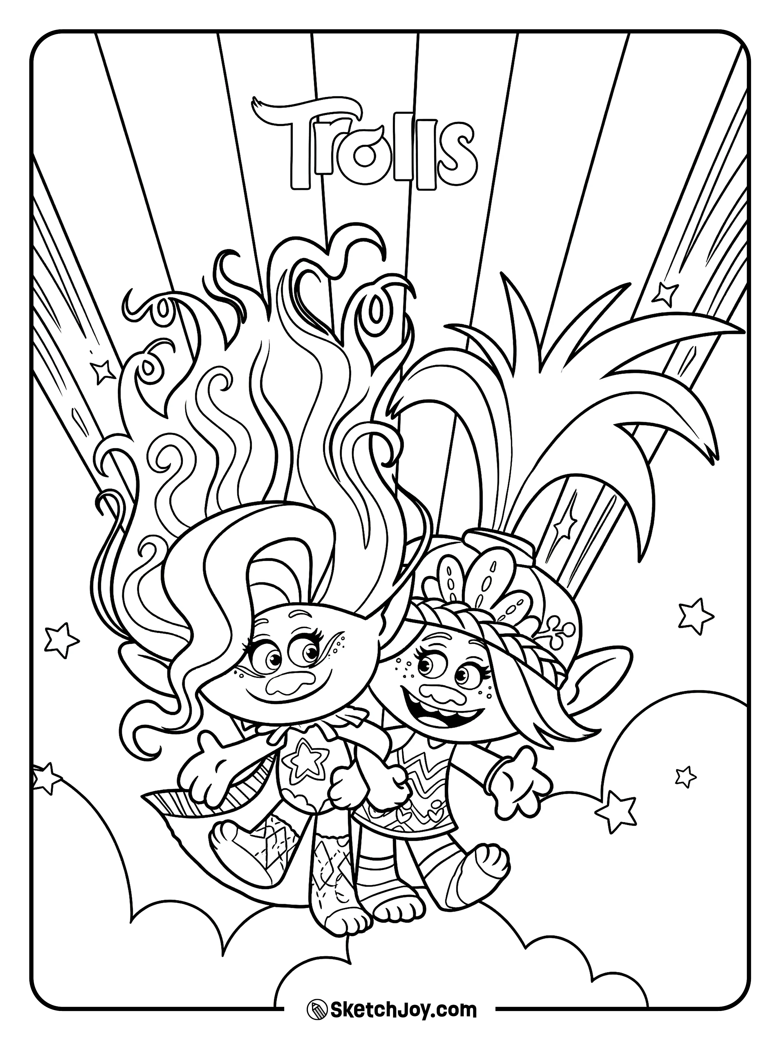 23 Trolls Coloring Pages (Free Printable PDFs)