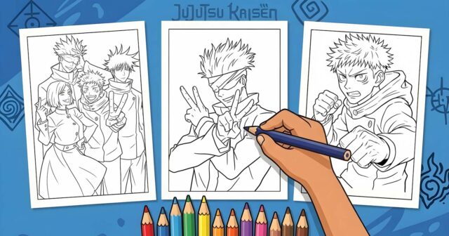 35 Jujutsu Kaisen Coloring Pages (Free Printable PDFs)