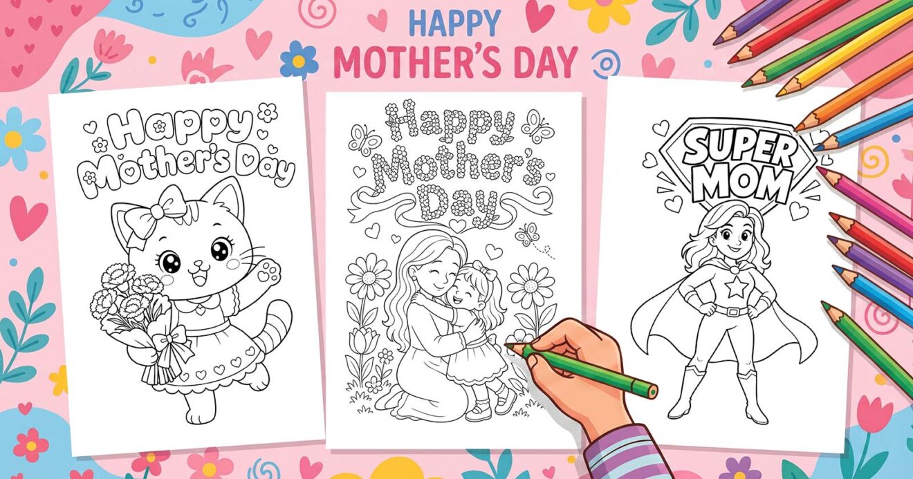 60 Mother’s Day Coloring Pages (Free Printable PDFs)