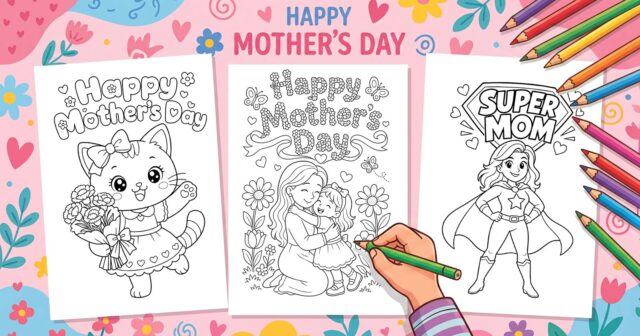 60 Mother’s Day Coloring Pages (Free Printable PDFs)