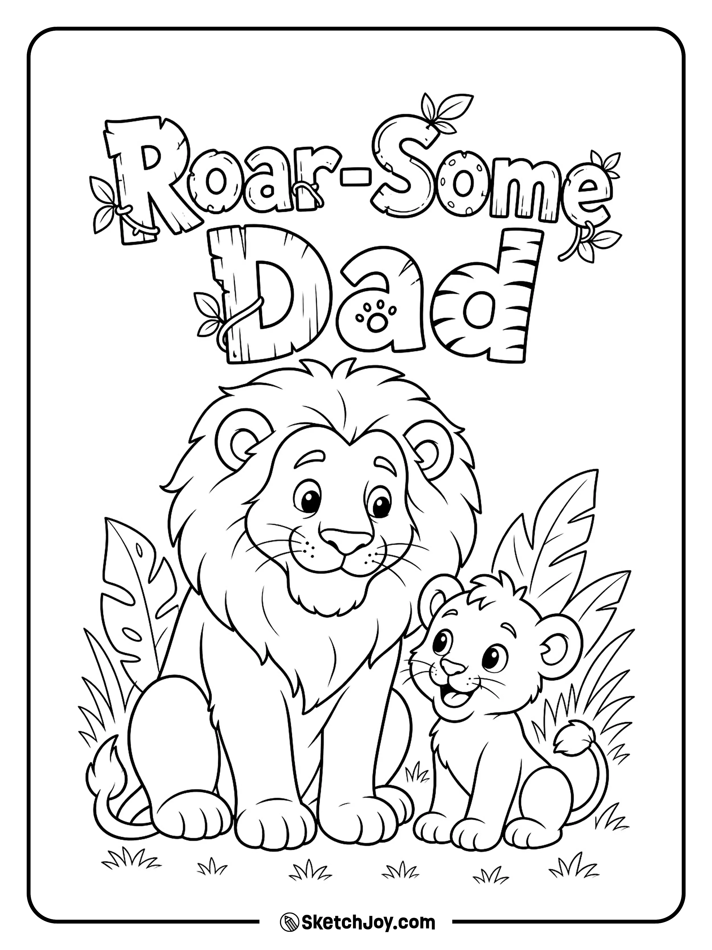 60 Father’s Day Coloring Pages (Free Printable PDFs)