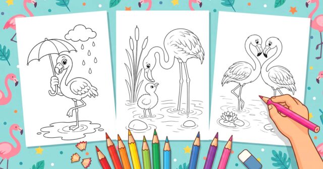 38 Flamingo Coloring Pages (Free Printable PDFs)
