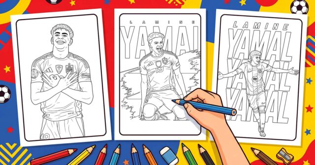 20 Lamine Yamal Coloring Pages (Free Printable PDFs)